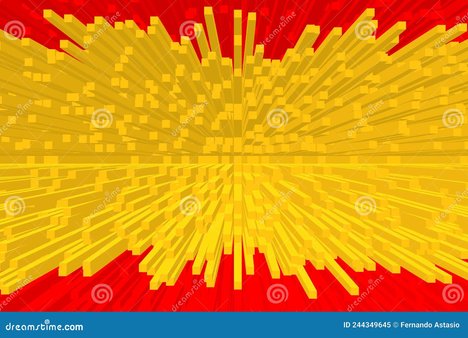 Spain. Flag of Spain. Llustration of the Flag of Spain. Horizontal ...