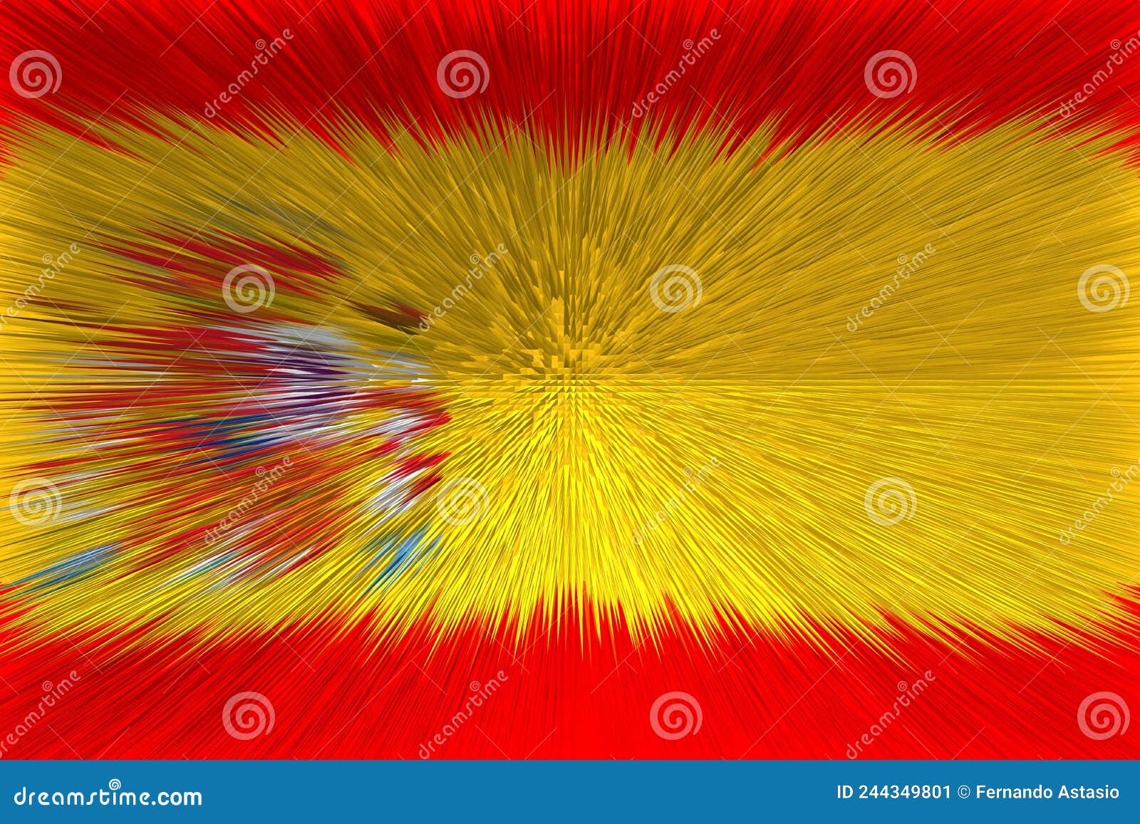 Spain. Flag of Spain. Llustration of the Flag of Spain. Horizontal ...