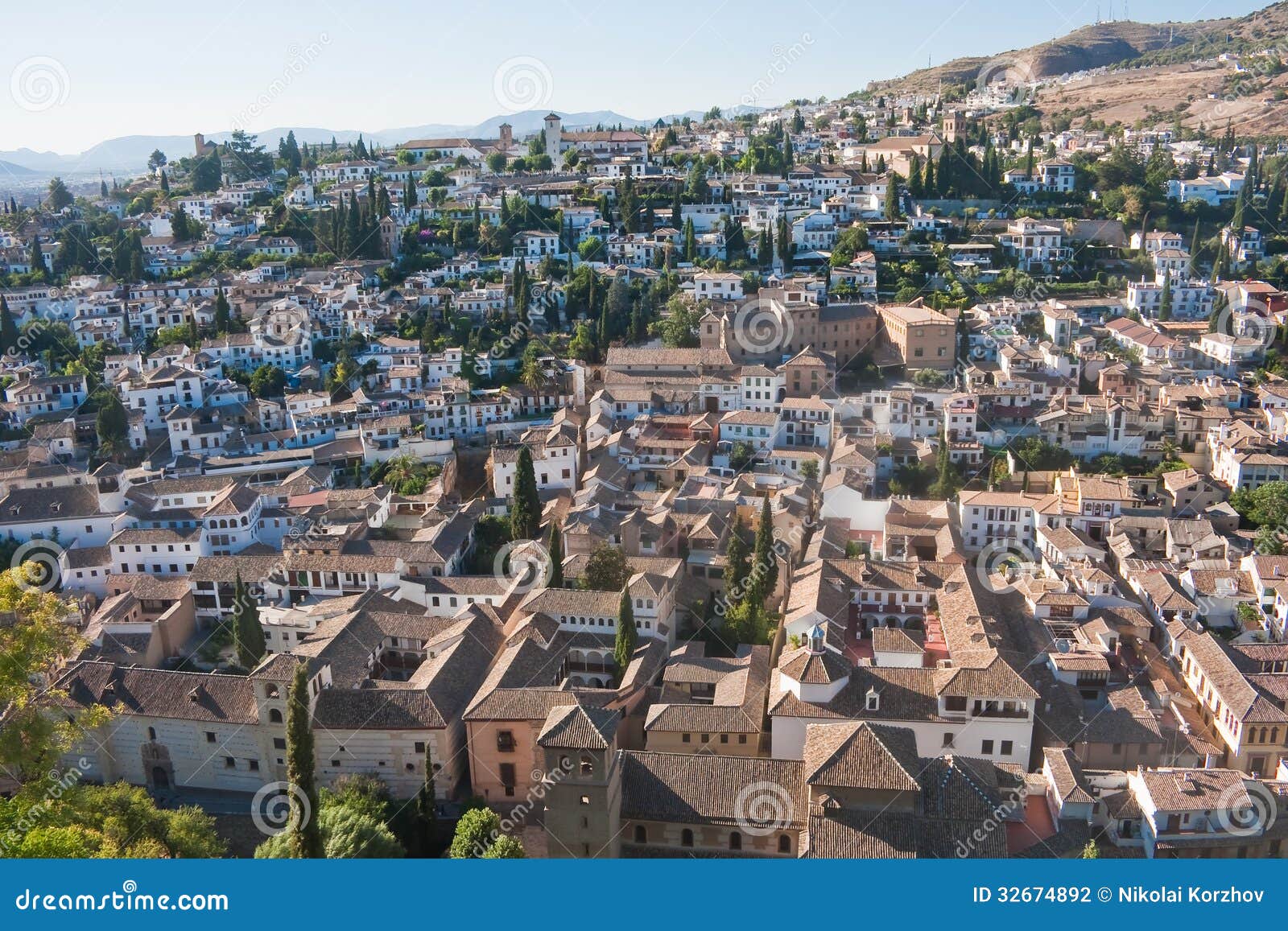 Spain, Granada, Moorish Fortress, Palace Proximity To Alhambra Grounds ...