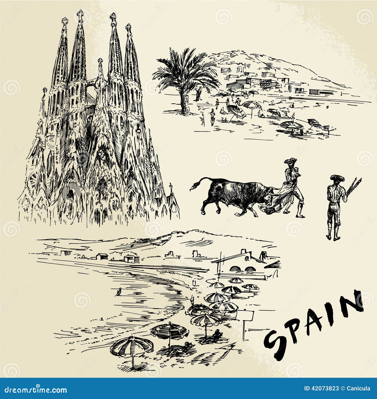 Spain Cartoon Vector | CartoonDealer.com #6606771