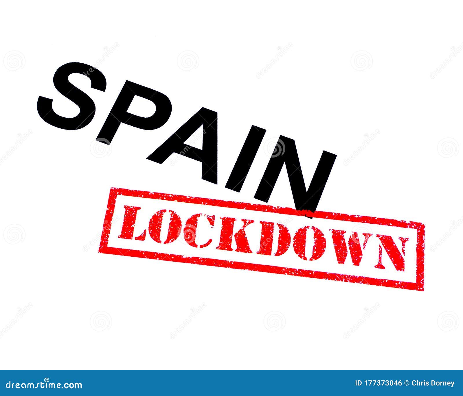 Spain Lockdown stock illustration. Illustration of covid - 177373046