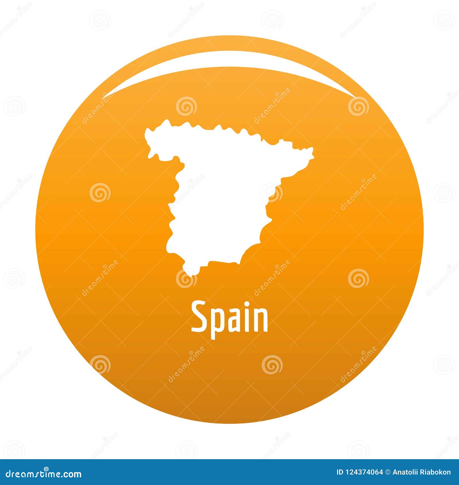 Spain map in black simple stock illustration. Illustration of detailed ...