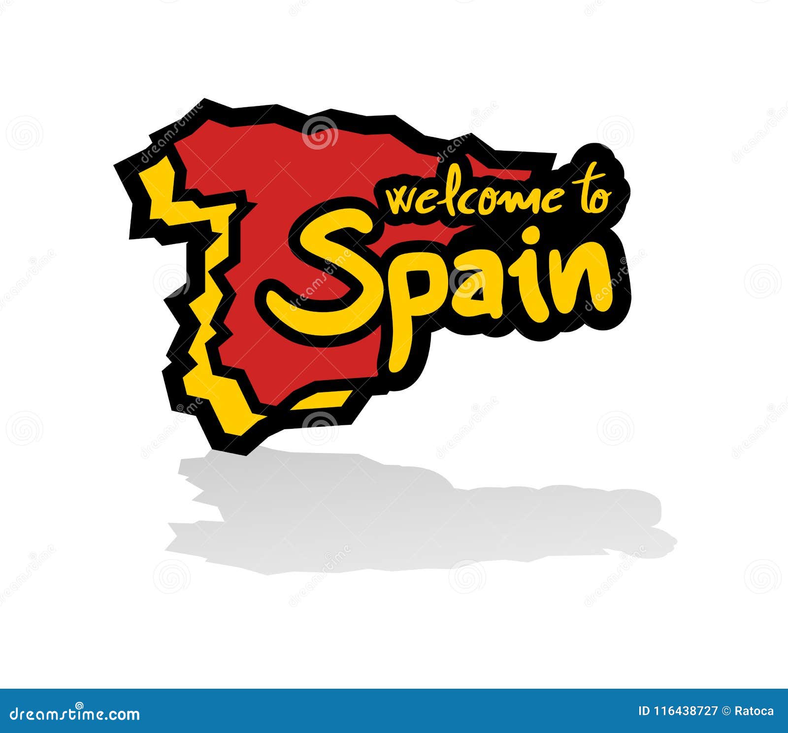 Spain map icon stock vector. Illustration of graphic - 116438727