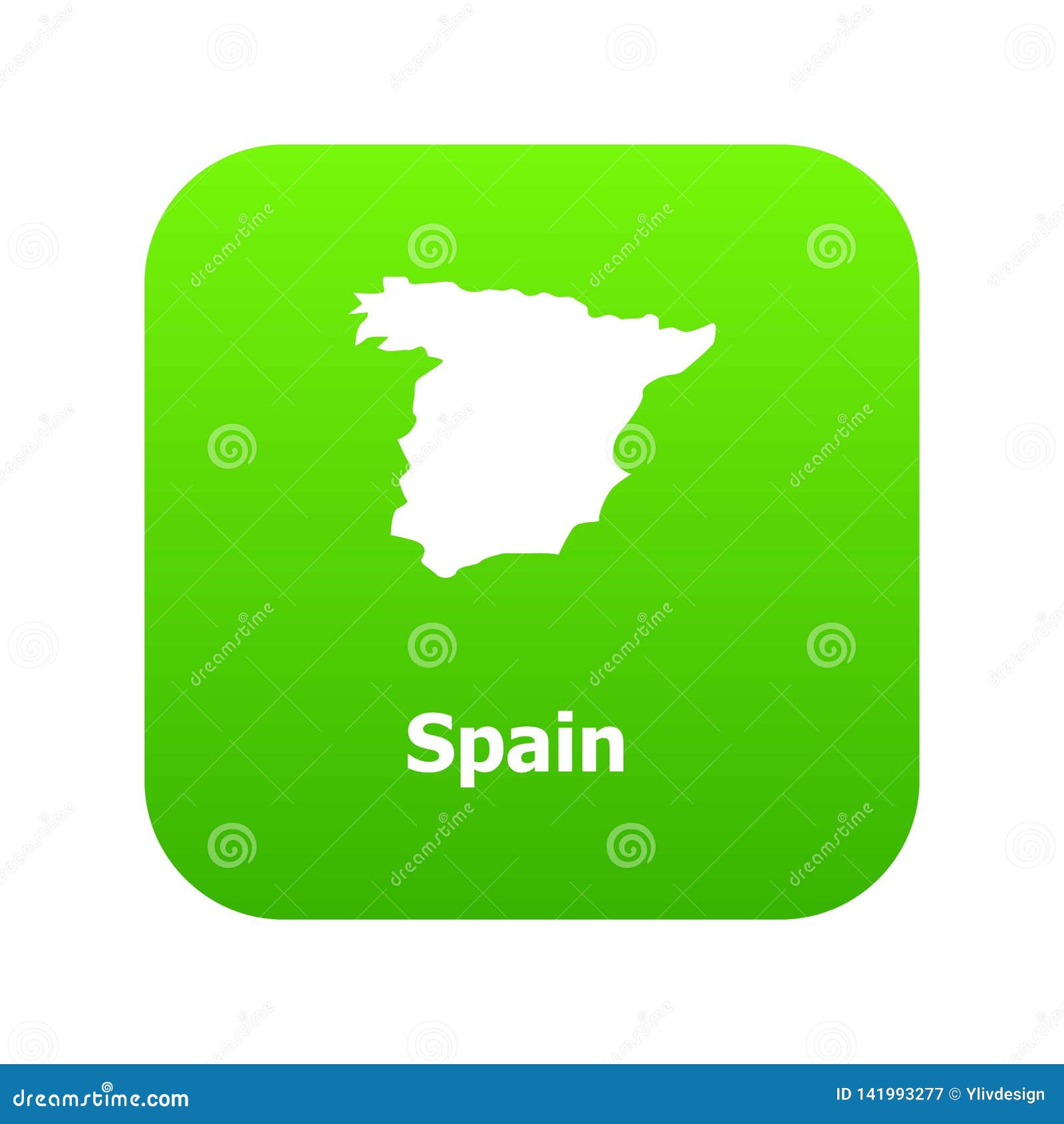 Spain Map Icon, Simple Style Stock Vector - Illustration of sevilla ...