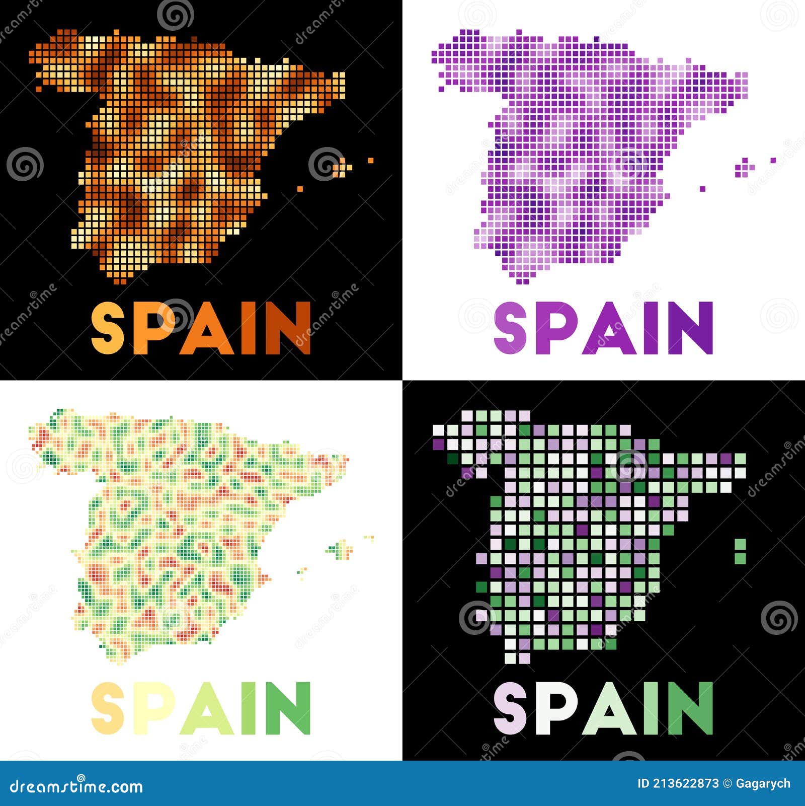 Spain map. stock vector. Illustration of cartography - 213622873
