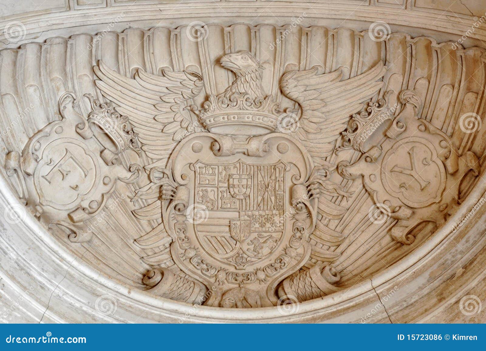 Spain s national emblem stock photo. Image of gothic - 15723086