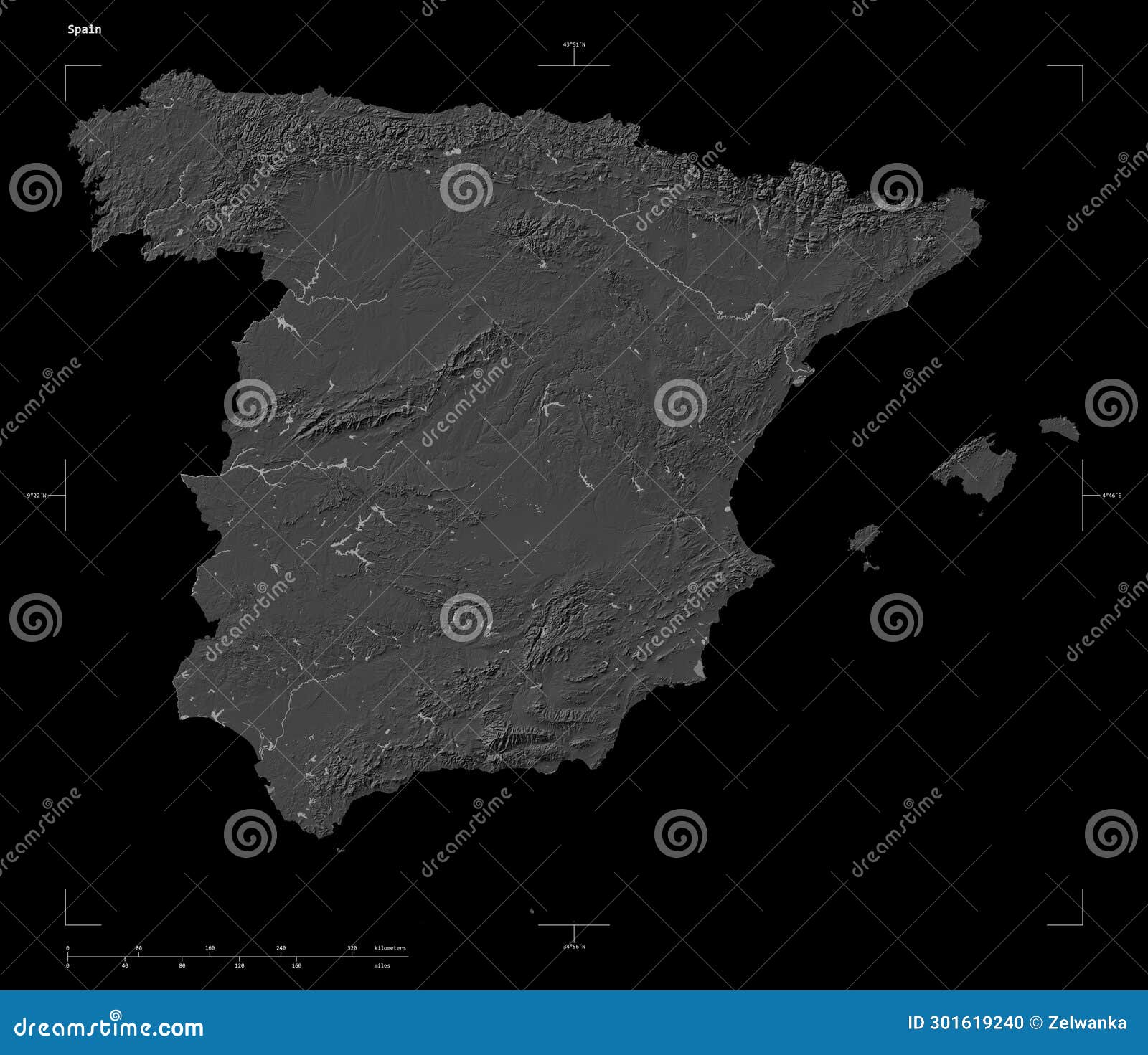 Spain Map Shape Vector. Spain Country Silhouette Illustration ...