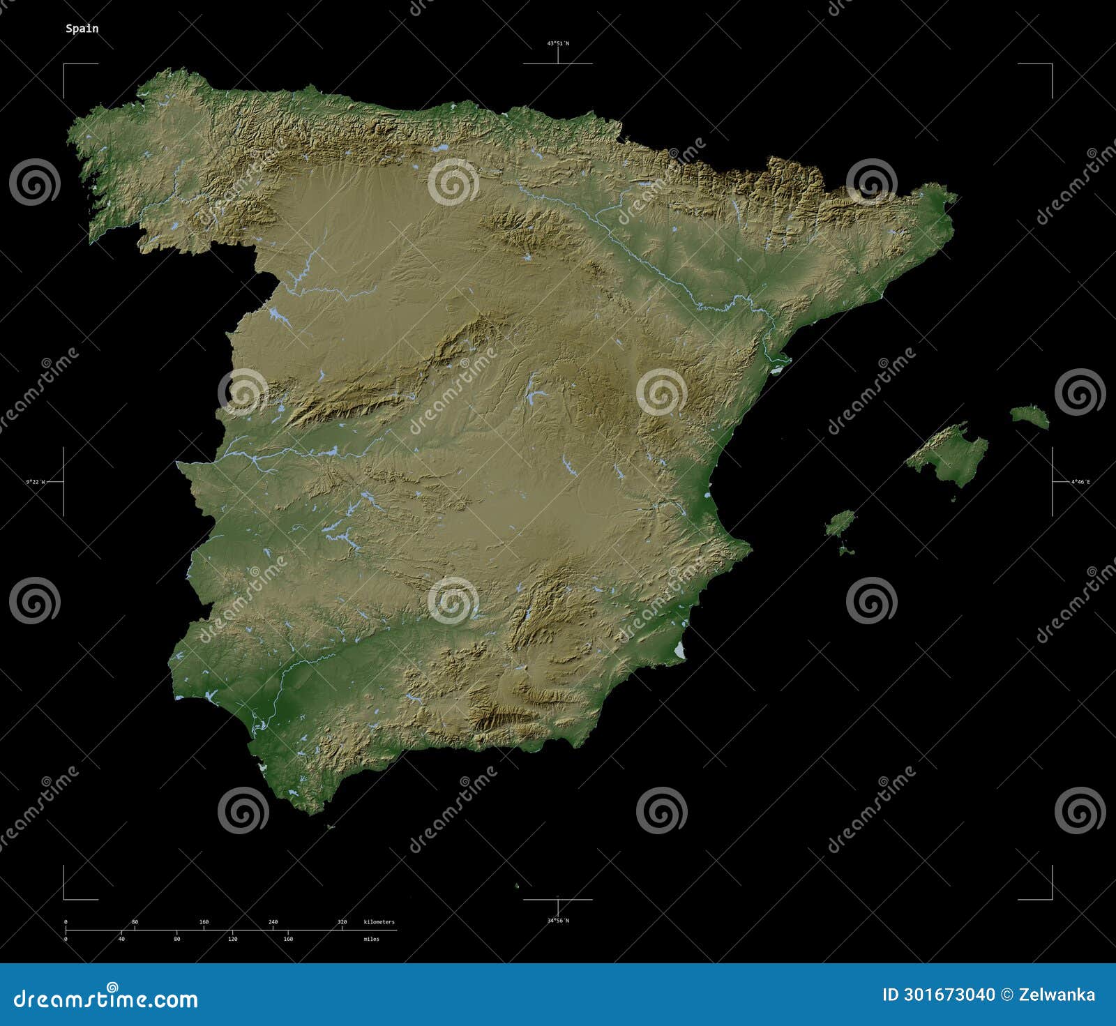 Spain Map Shape Vector. Spain Country Silhouette Illustration ...