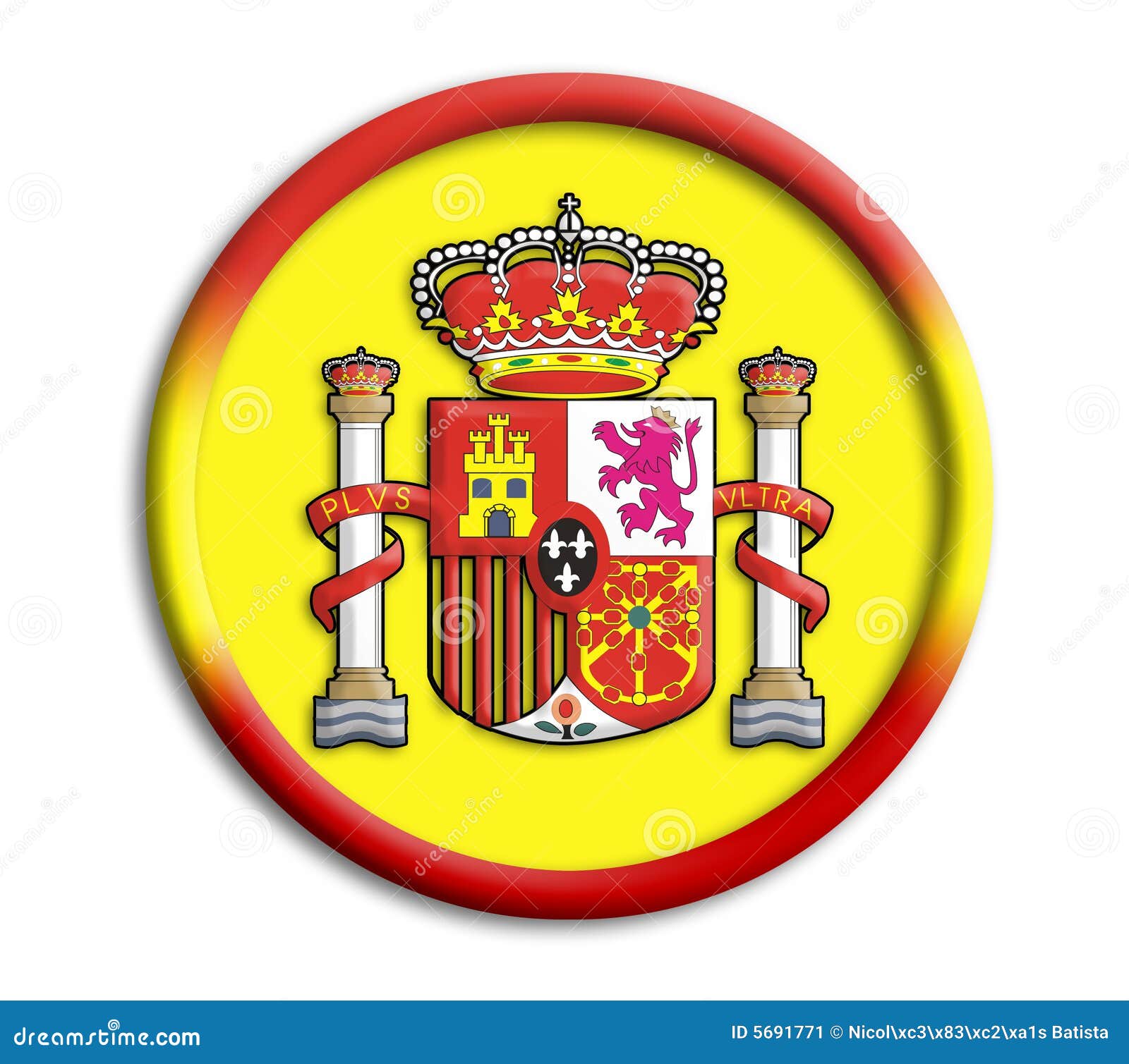 Spain shield for olympics stock illustration. Illustration of ...