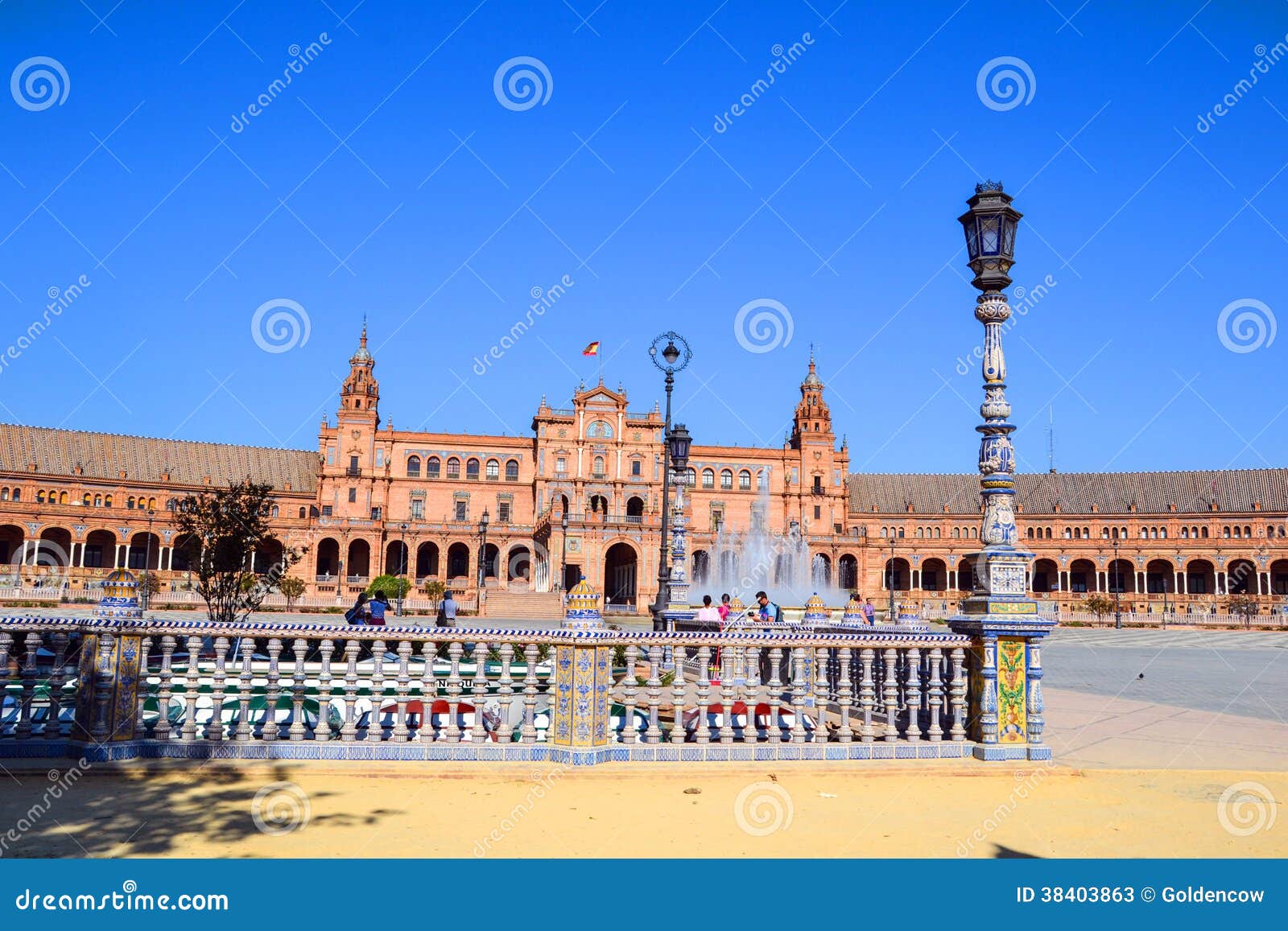Spain Square editorial stock photo. Image of architecture - 38403863