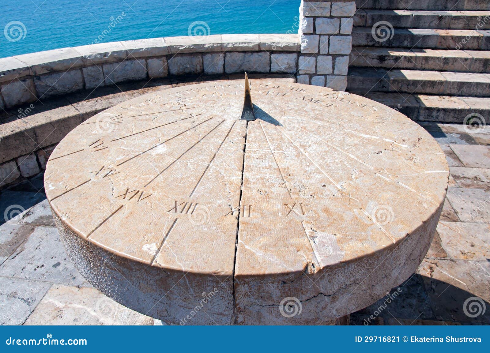 Ancient Sundial in Tarragona, Spain Stock Image - Image of obsolete ...