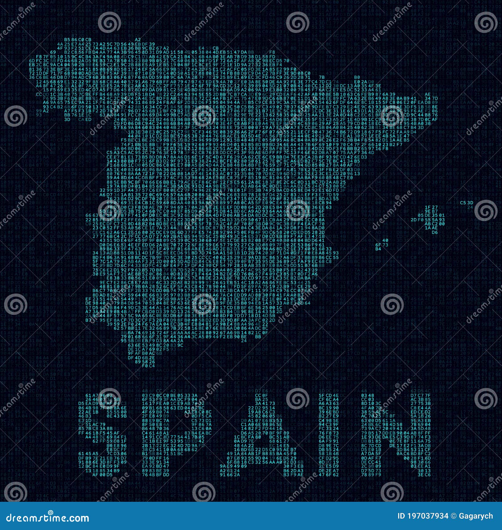 Spain tech map. stock vector. Illustration of abstract - 197037934