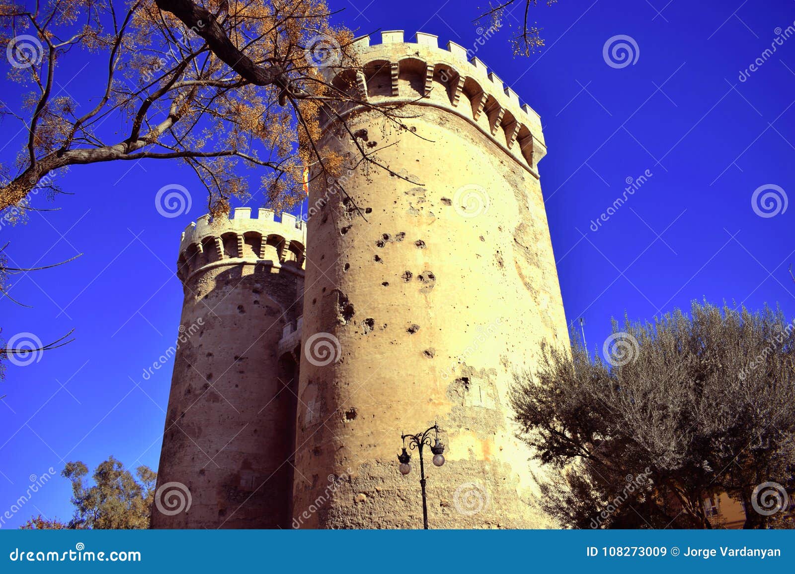 Spain,Valencia, Quart Towers, Castle, Medieval Wall of Valencia Stock ...