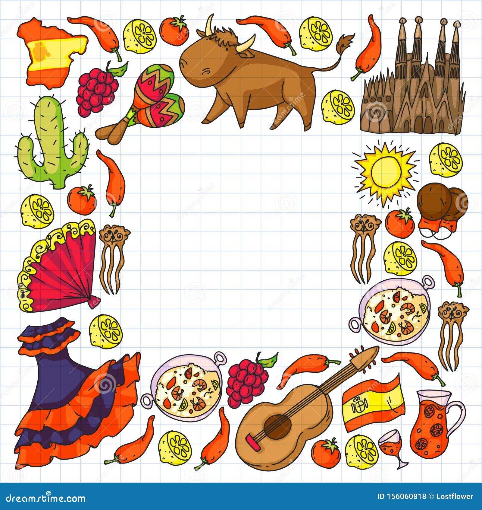 Spanish Border Clipart