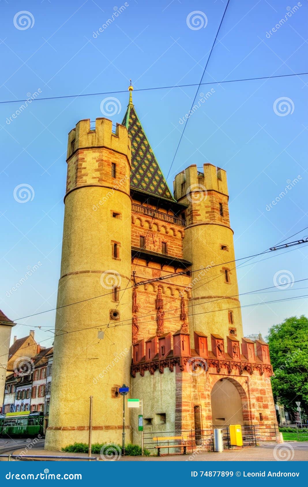 Spalentor Gate in Basel, Switzerland Stock Image - Image of city ...