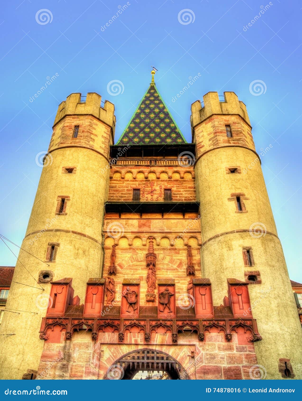 Spalentor Gate in Basel, Switzerland Stock Photo - Image of building ...