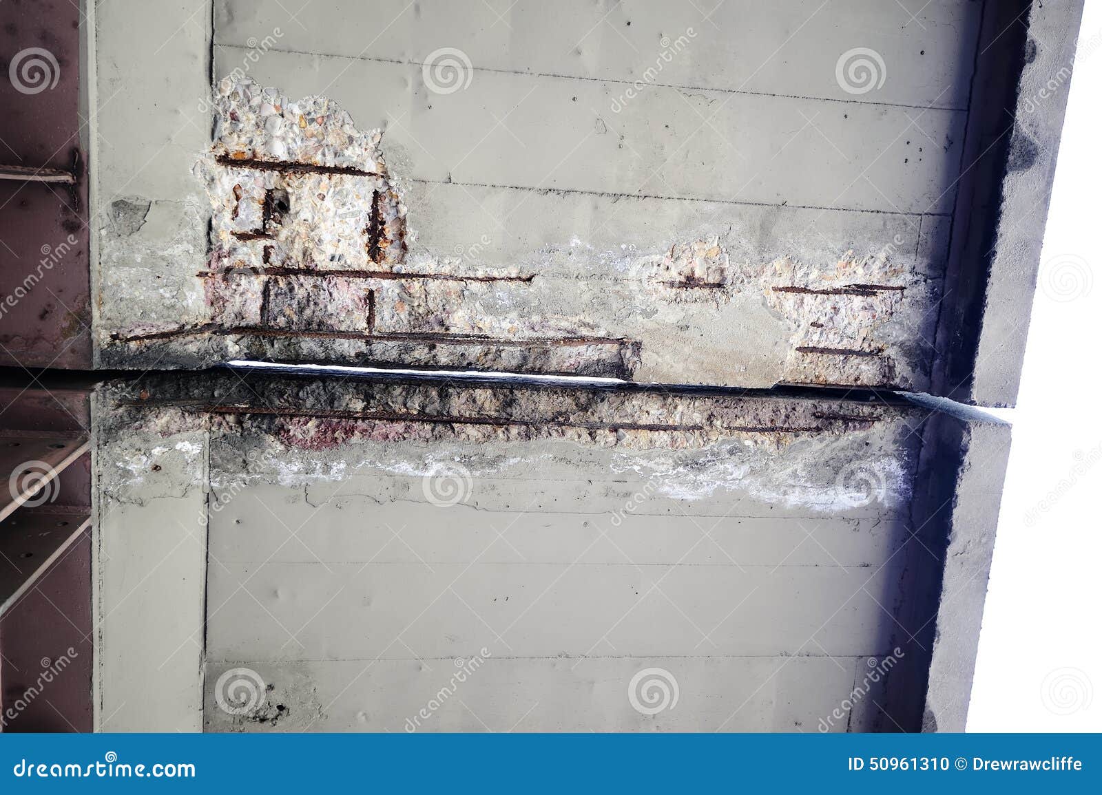 Spalling Concrete stock photo. Image of decay, road, joint - 50961310