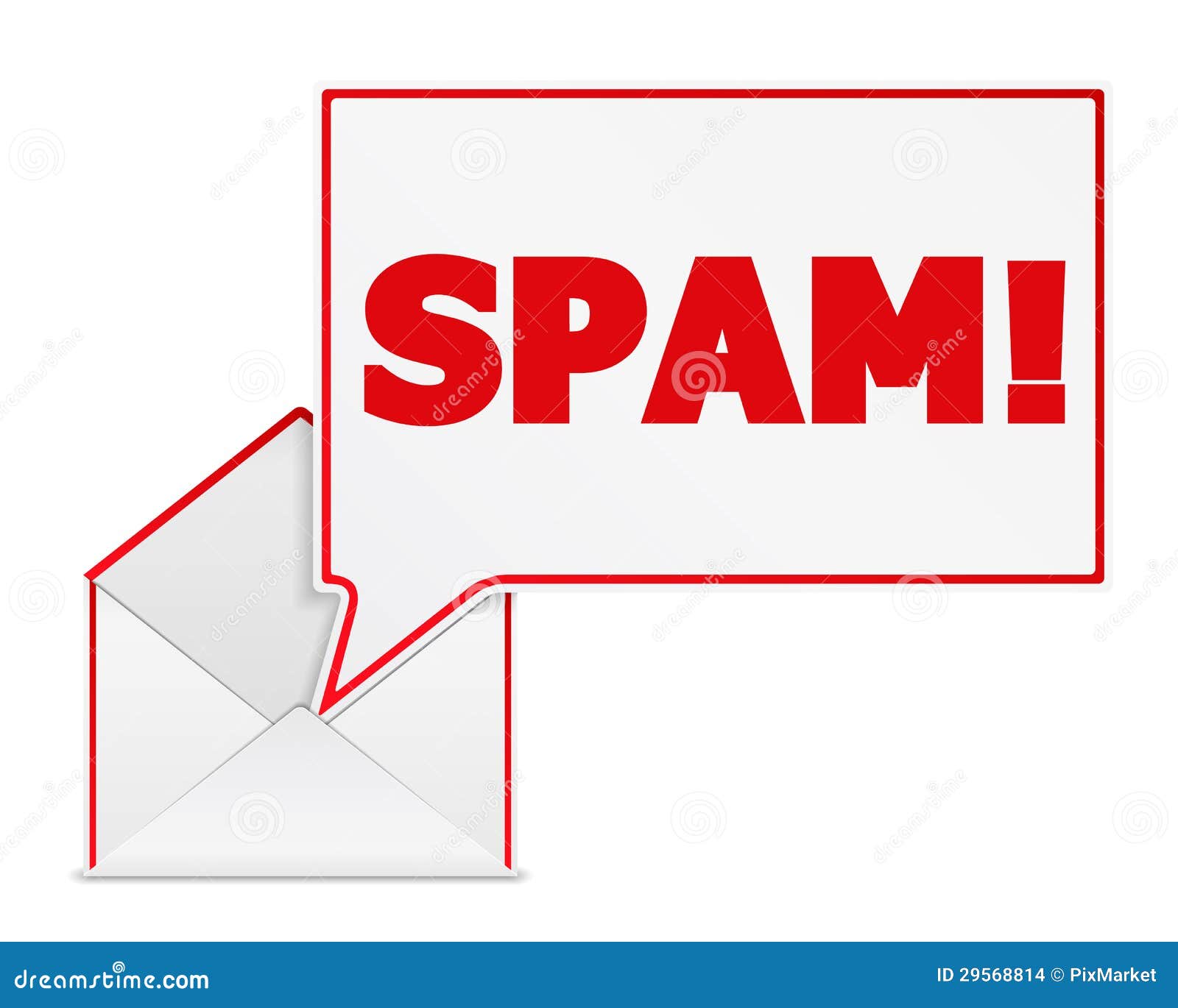 Spam stock vector. Illustration of frame, email, post - 29568814