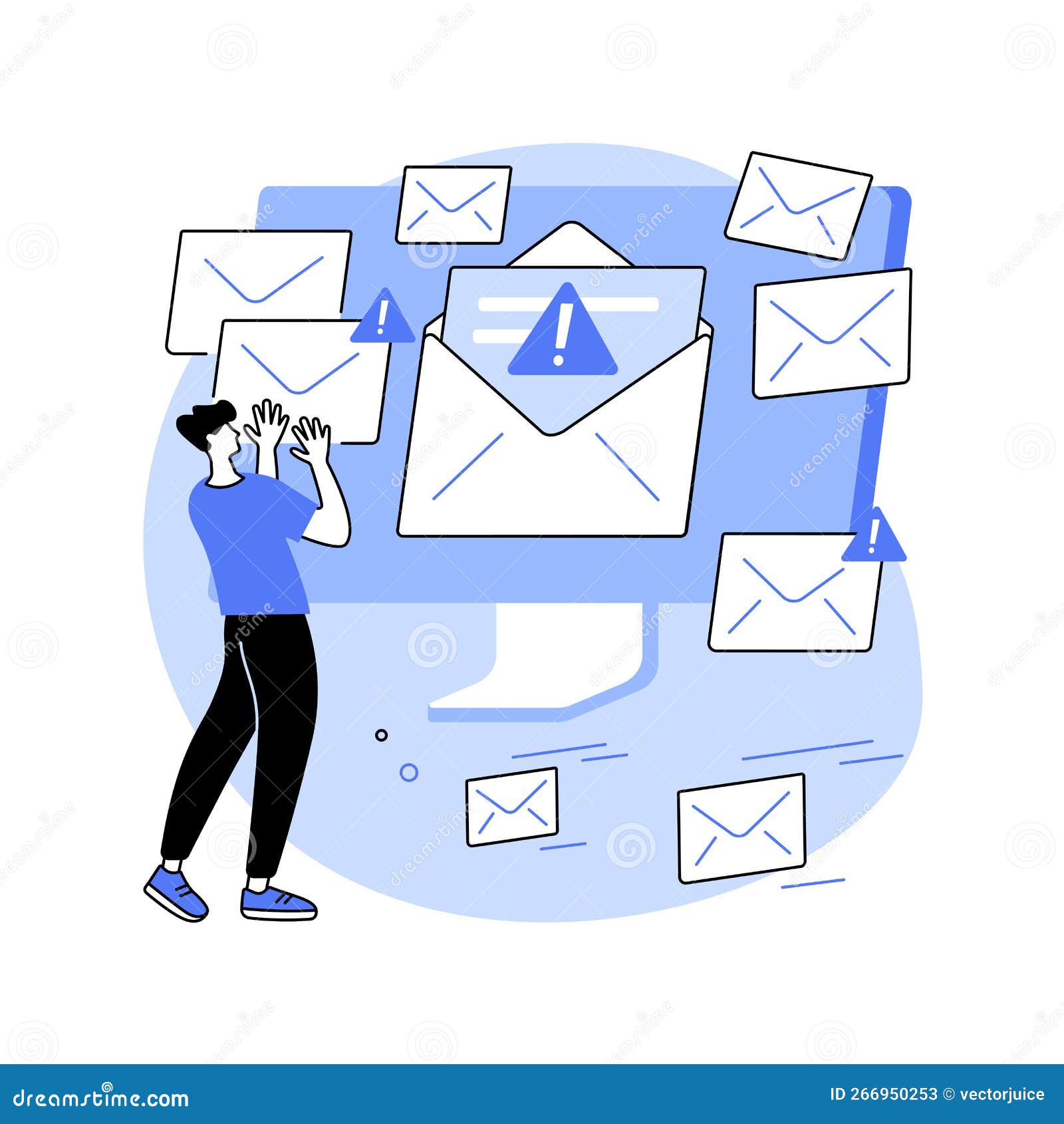 Spam Abstract Concept Vector Illustration Stock Vector - Illustration ...