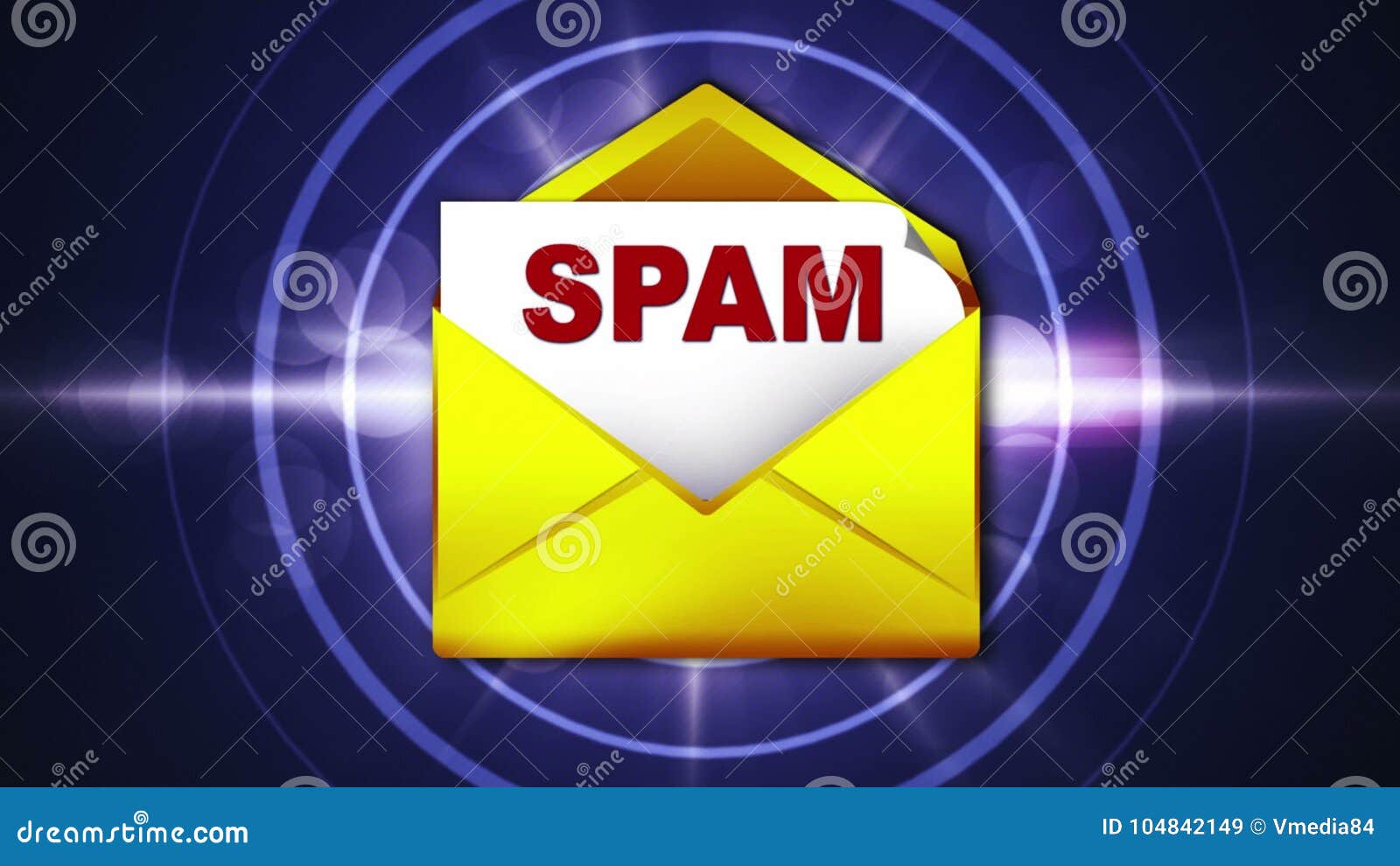 SPAM, E-mail Concept, Letter, Animation, Rendering, Loop, 4k Stock ...