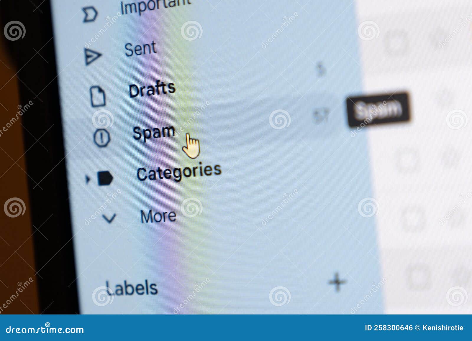 Spam E-mail Message Concept Shot Stock Photo - Image of advertisement ...