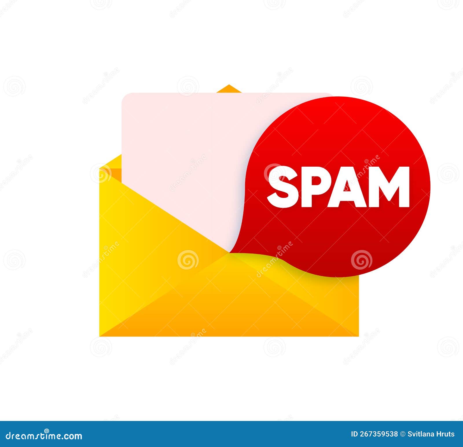 Spam Email. Concept of Virus, Piracy, Hacking and Security. Mailbox ...