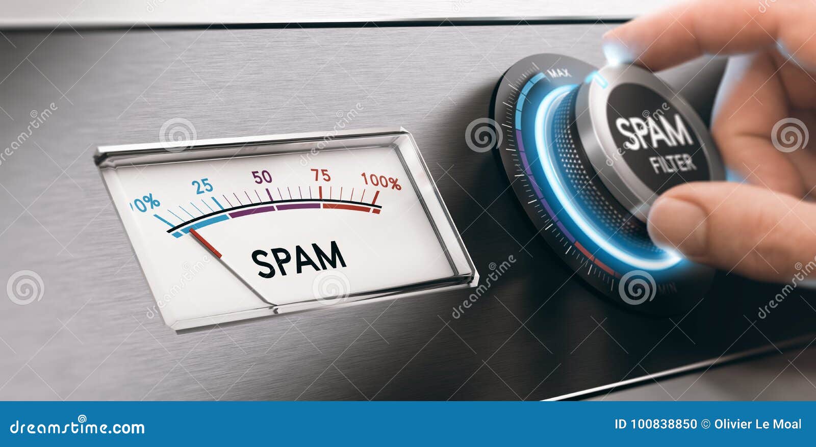 Spam Email Filter, Filtering Mail Concept Stock Illustration ...