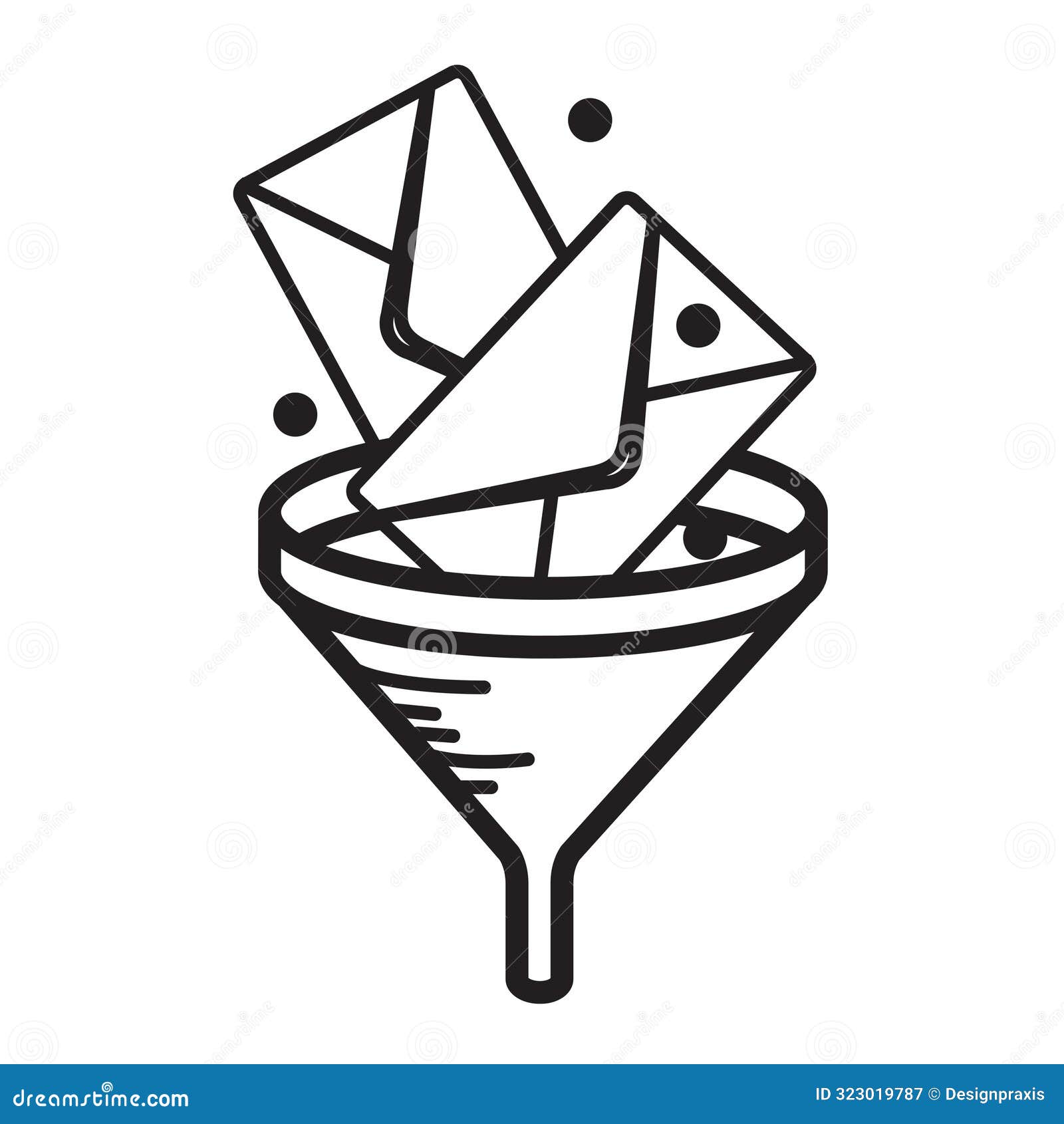 Spam Email Filter Icon stock illustration. Illustration of ...