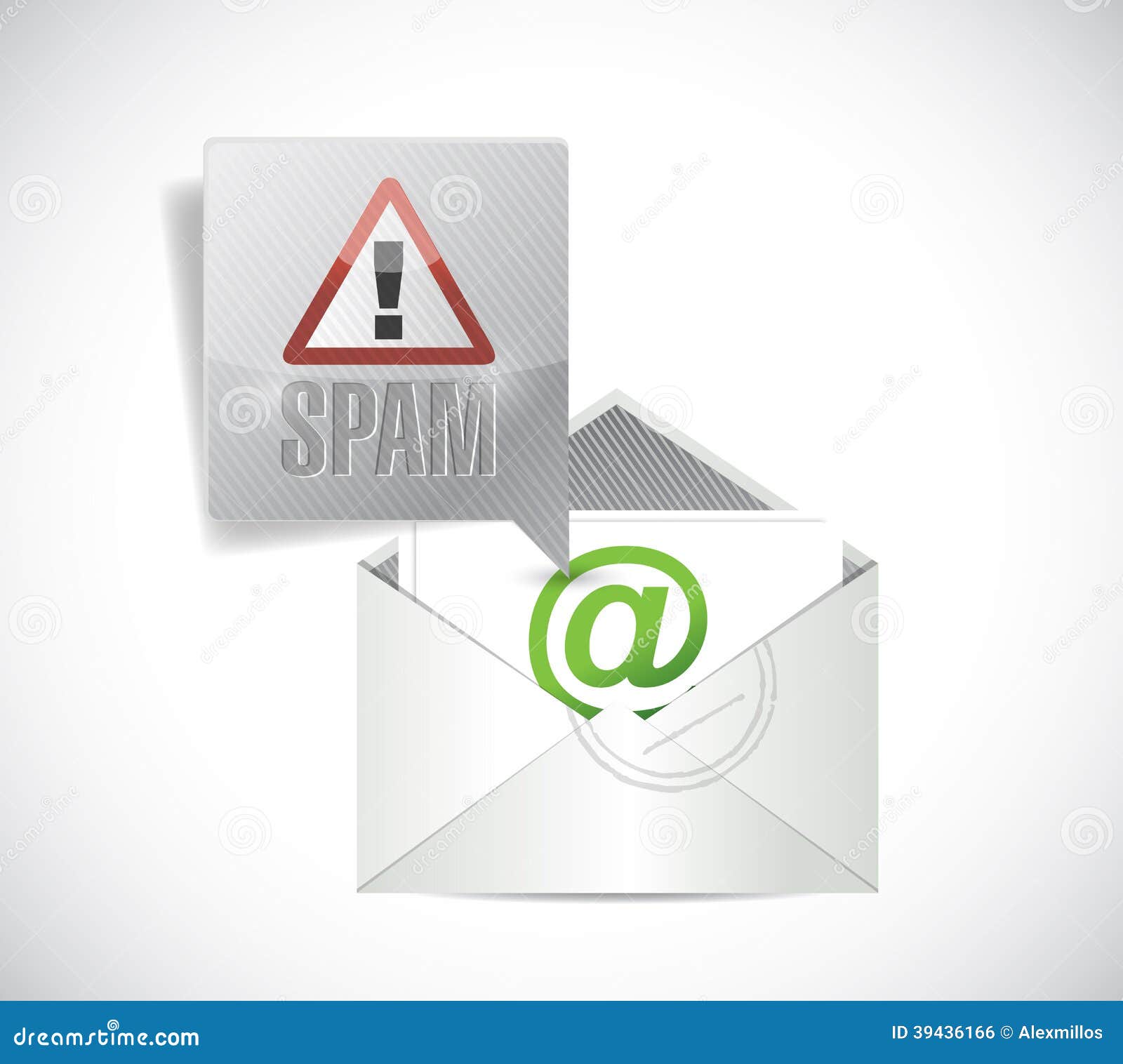 Spam Email Illustration Design Stock Illustration - Illustration of ...