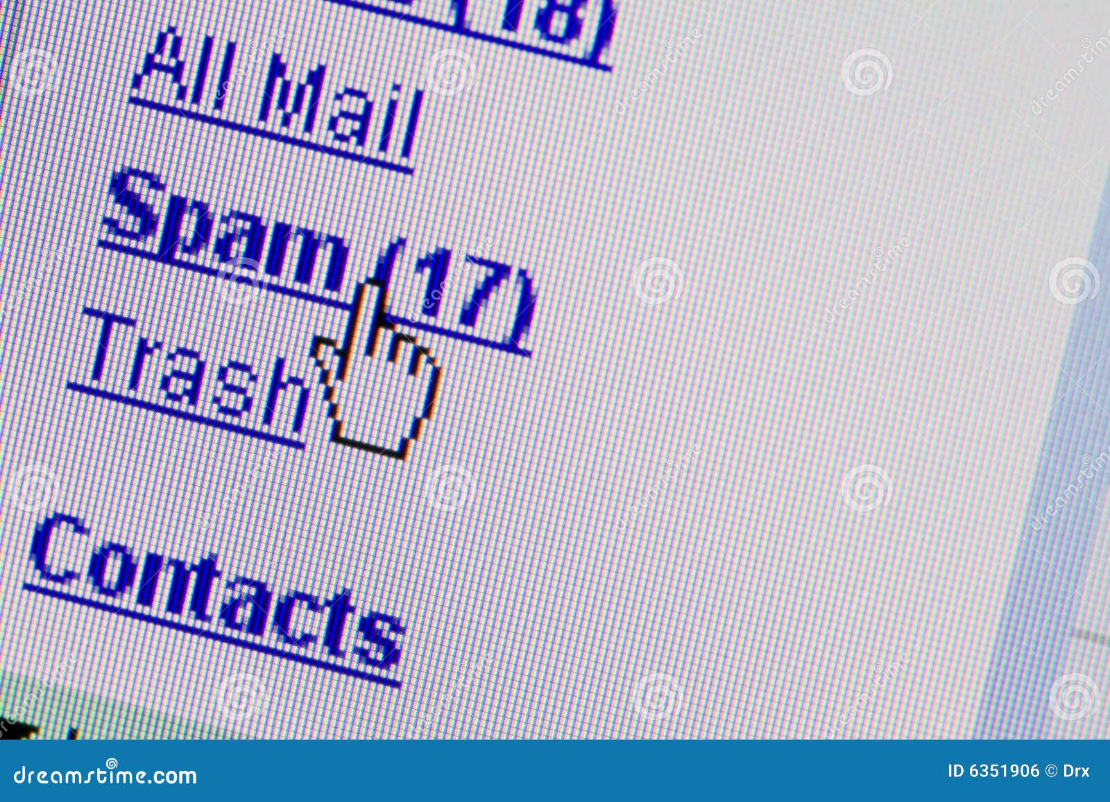 Spam email mailbox folder stock photo. Image of communication - 6351906