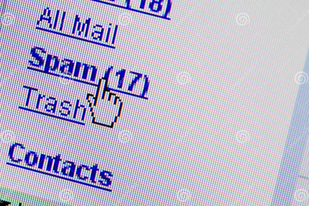 Spam email mailbox folder stock photo. Image of communication - 6351906