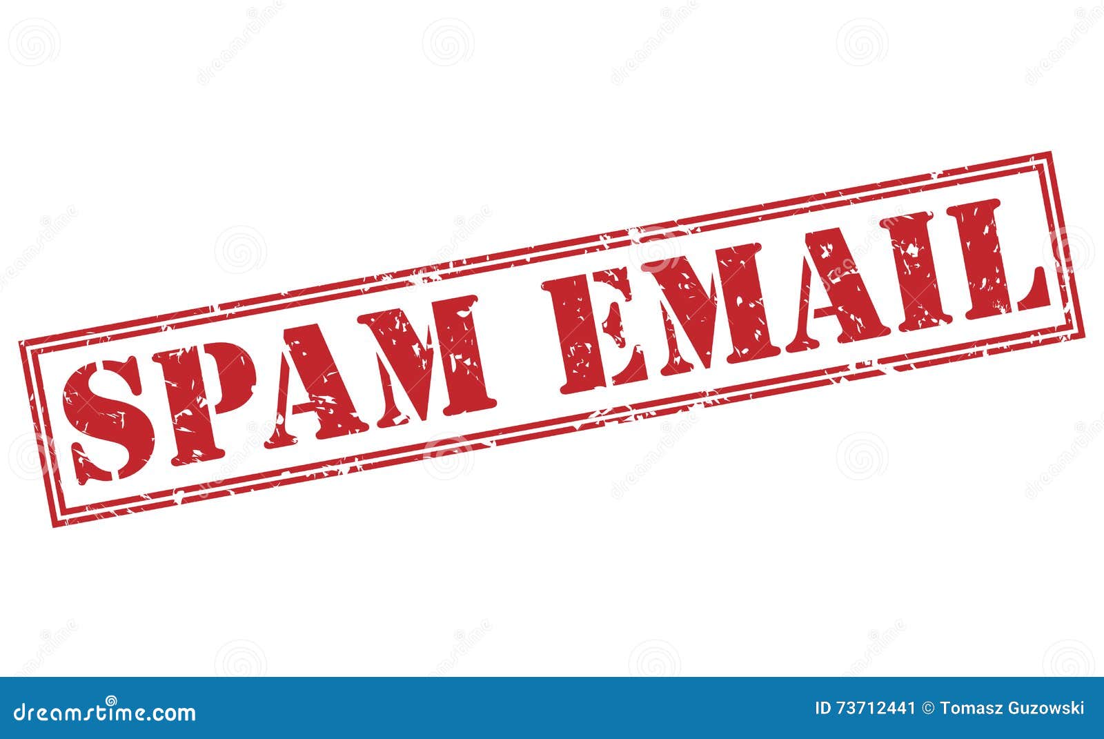 Spam email red stamp stock illustration. Illustration of isolated ...