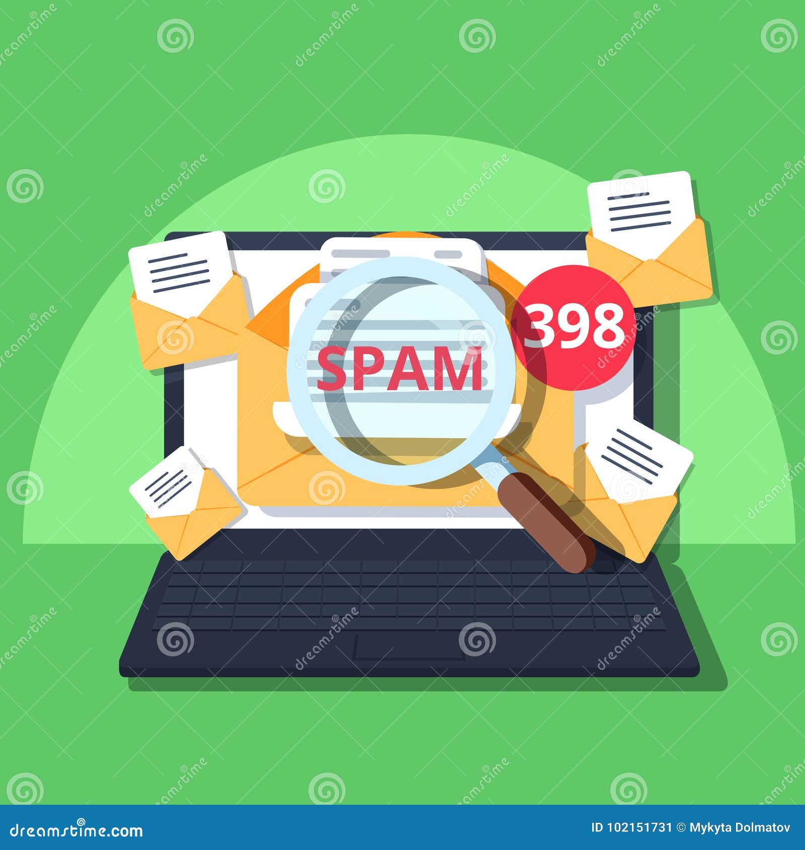 Spam Laptop Stock Illustrations – 7,805 Spam Laptop Stock Illustrations ...