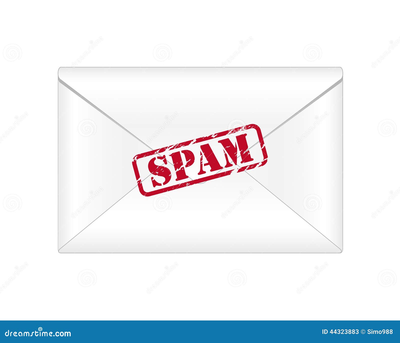Spam email stock vector. Illustration of send, safety - 44323883