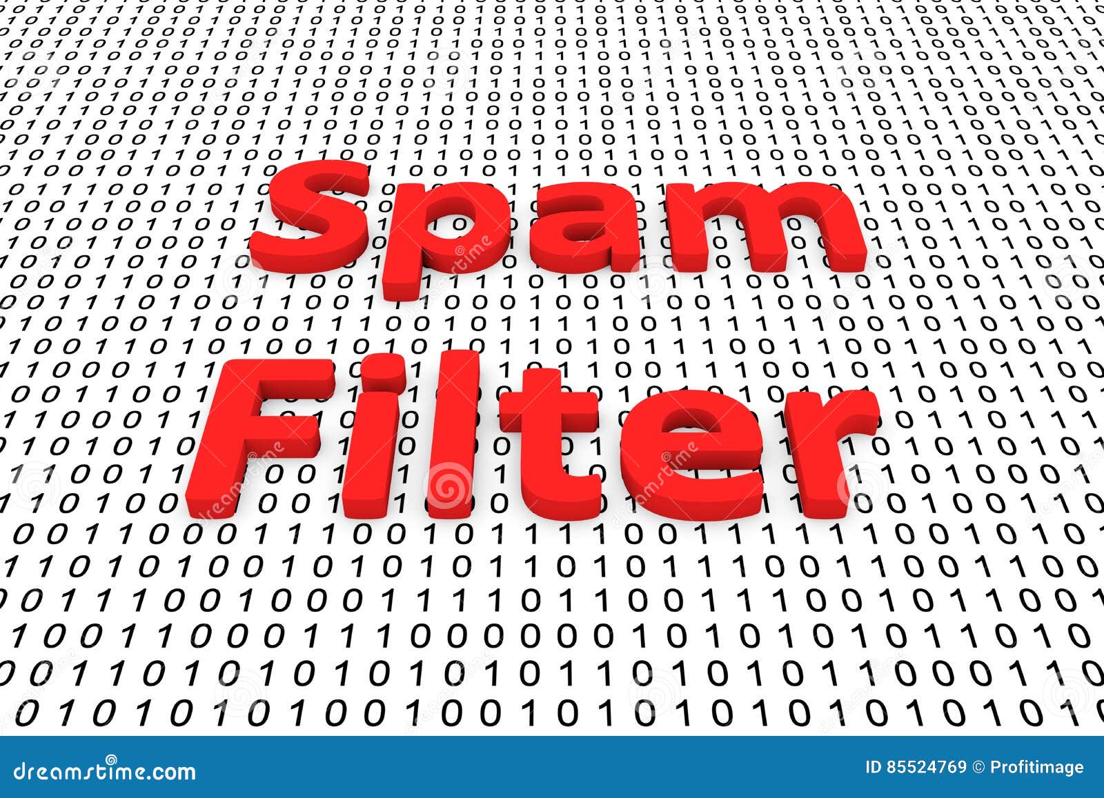 Spam filter stock illustration. Illustration of data - 85524769