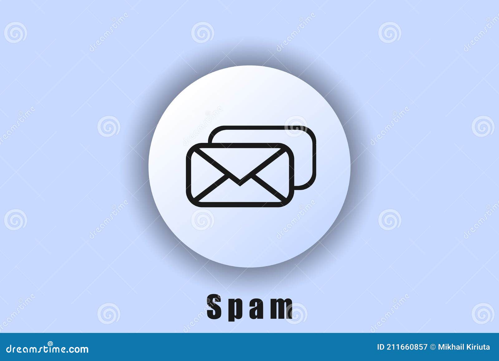 Spam Icon. the Envelope. Email and Messaging Icons. User Interface Icon ...