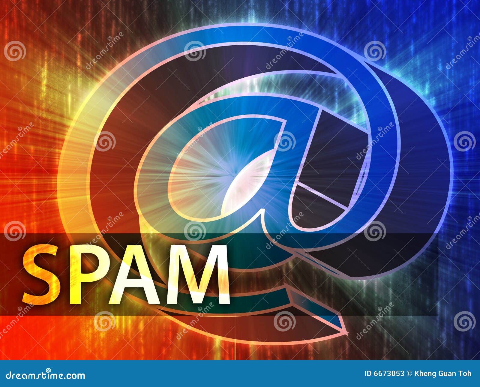 Spam illustration stock illustration. Illustration of blue - 6673053