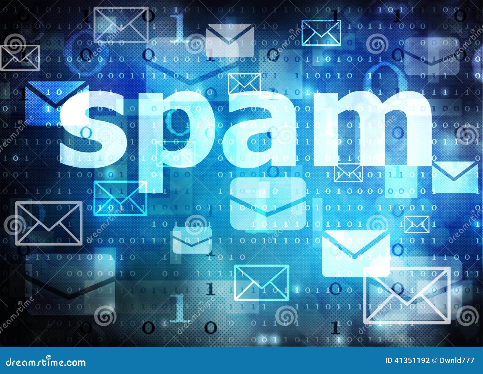 Spam stock illustration. Illustration of communication - 41351192