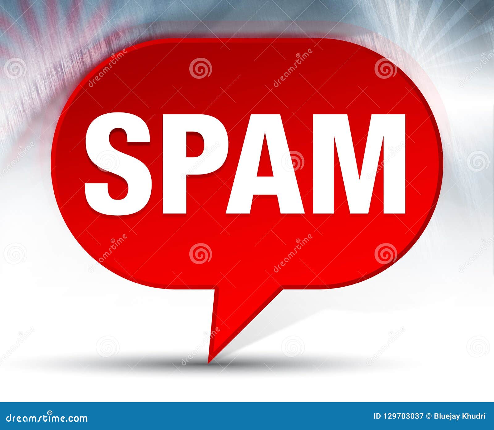 Spam Red Bubble Background stock illustration. Illustration of design ...