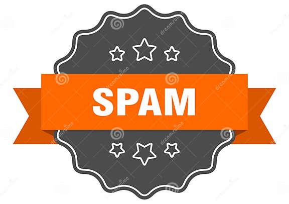 Spam label stock vector. Illustration of isolated, stamp - 194917652