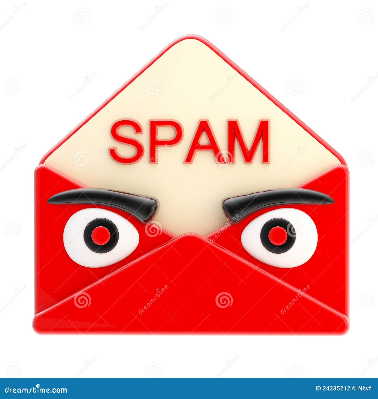 Spam Letter With Spiders Vector Illustration | CartoonDealer.com #83532834