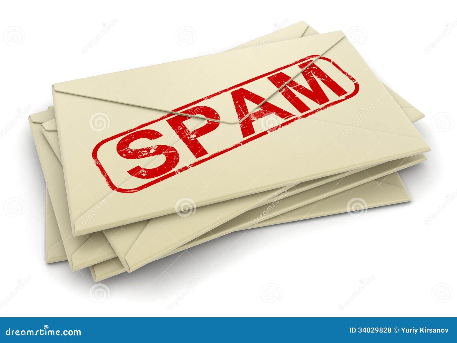 Spam Letters (clipping Path Included) Stock Illustration - Illustration ...