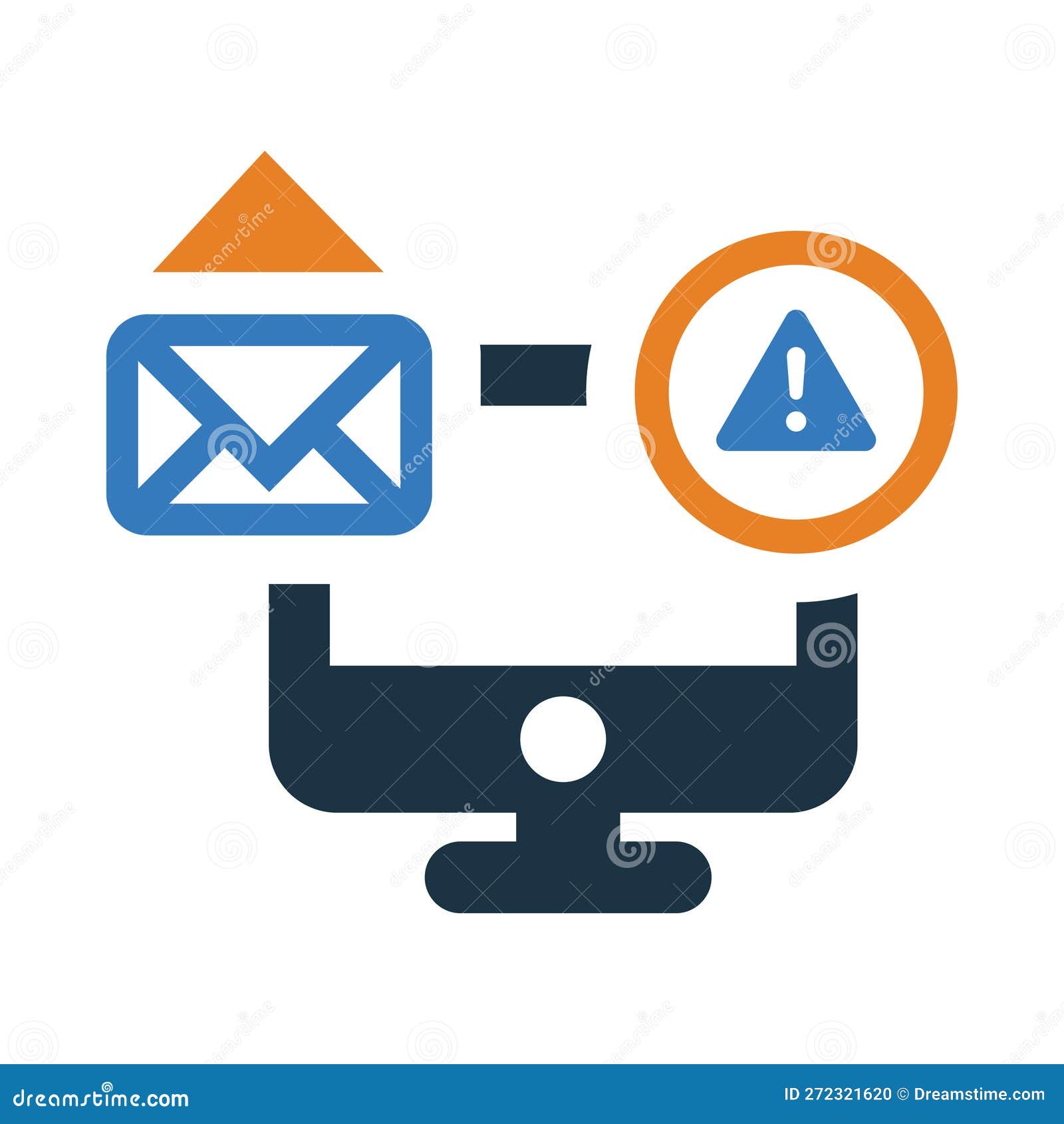 Spam, Mail, Spam Mail, Computer, Alert, Spam Mail Icon Stock Vector ...