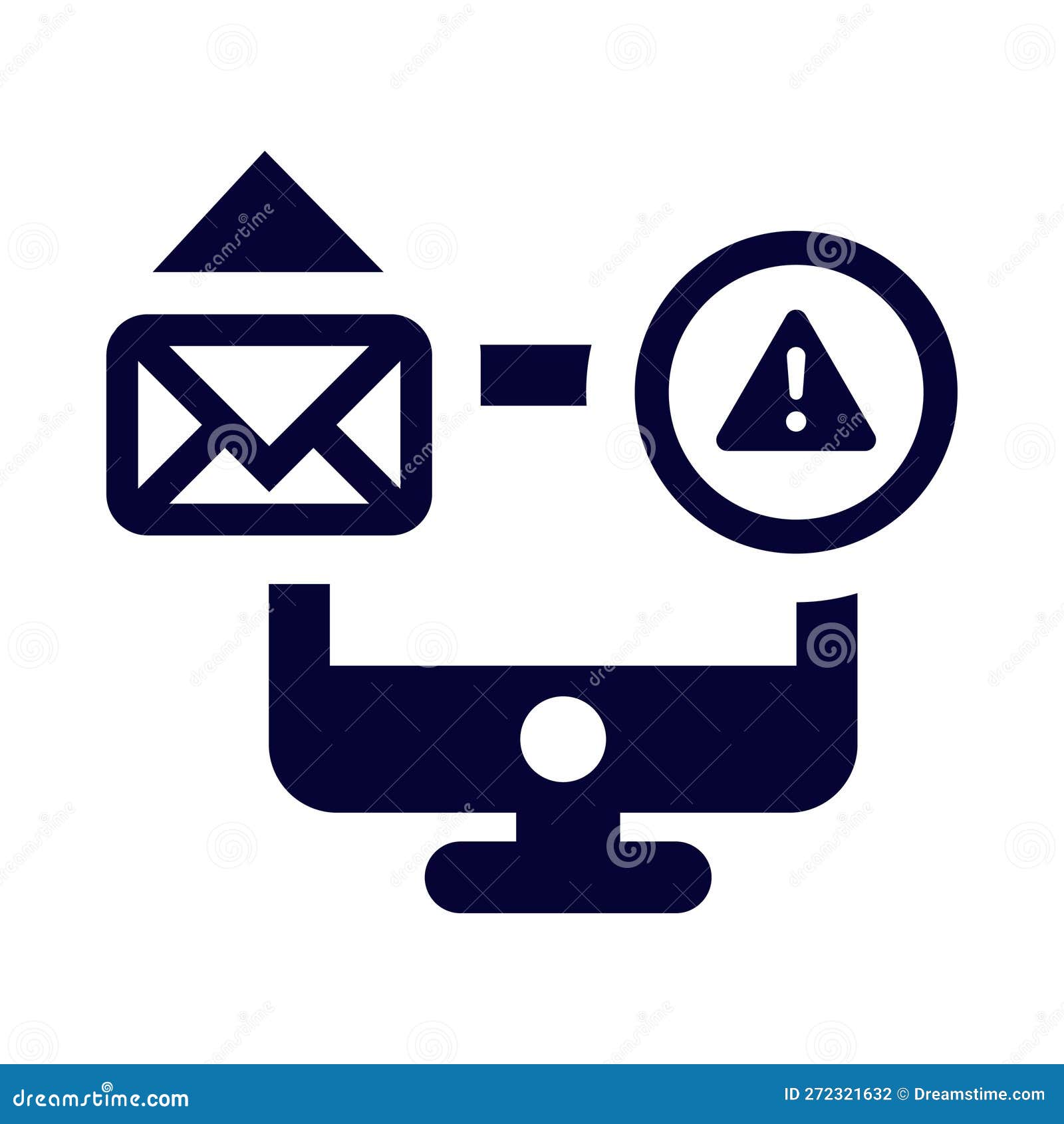 Spam, Mail, Spam Mail, Computer, Alert, Spam Mail Icon Stock Vector ...