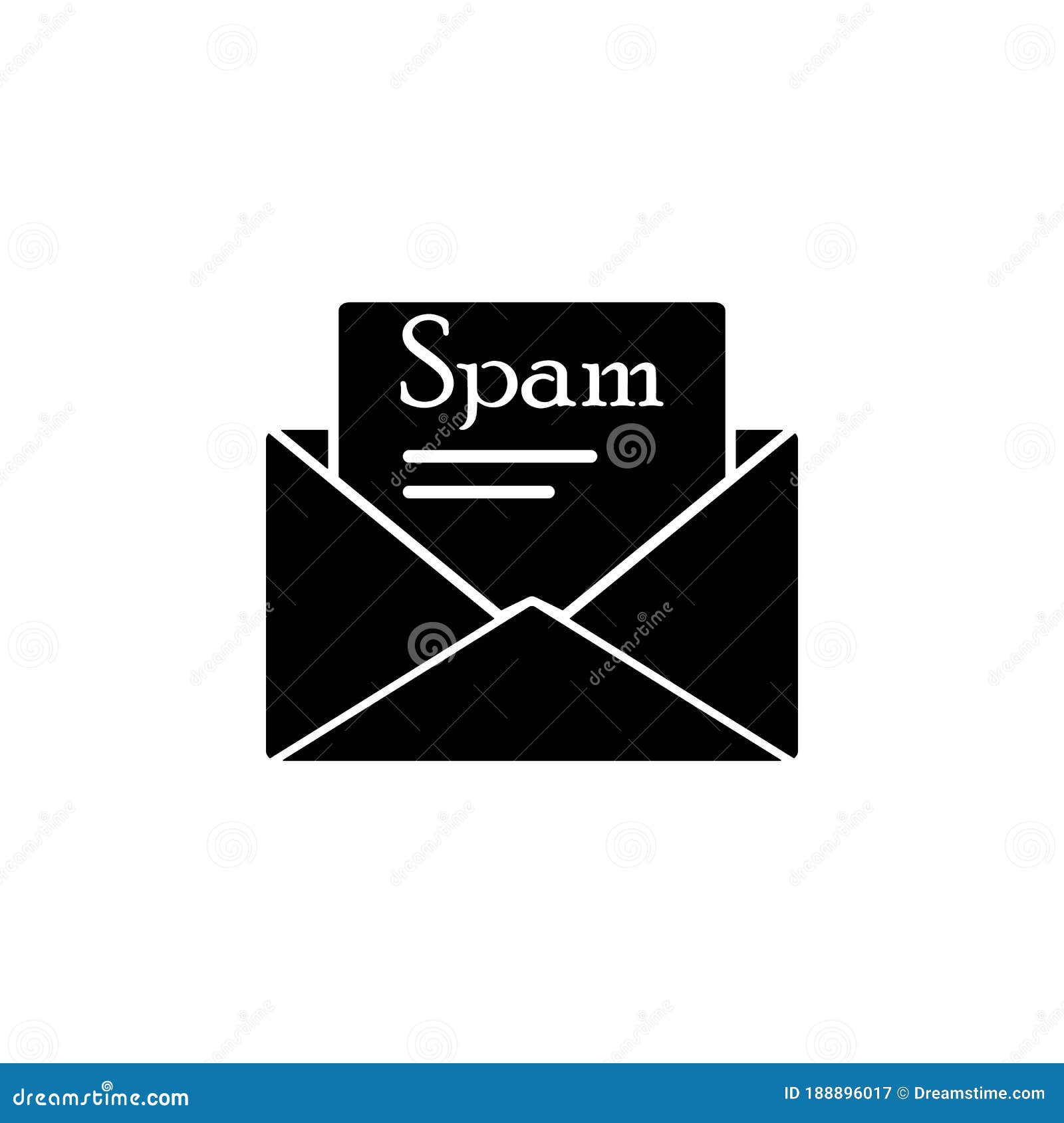 Spam Mail Icon. Element of Cybersecurity Icon for Mobile Concept and ...