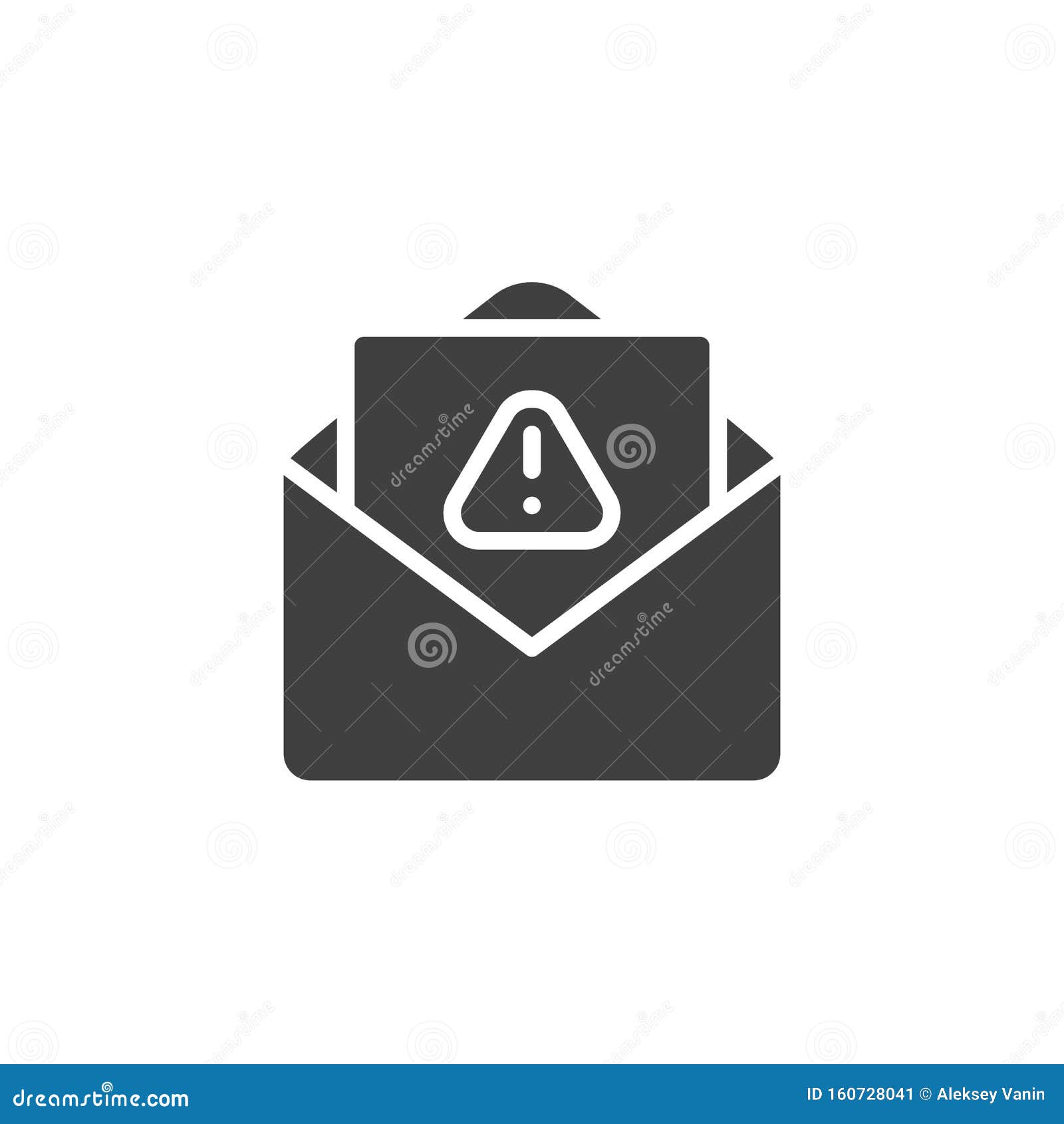 Spam Mail Message Vector Icon Stock Vector - Illustration of beware ...