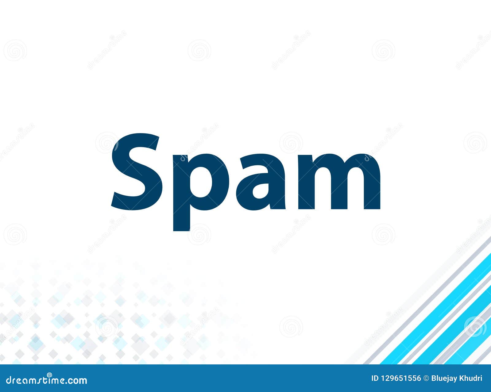 Spam Modern Flat Design Blue Abstract Background Stock Illustration ...