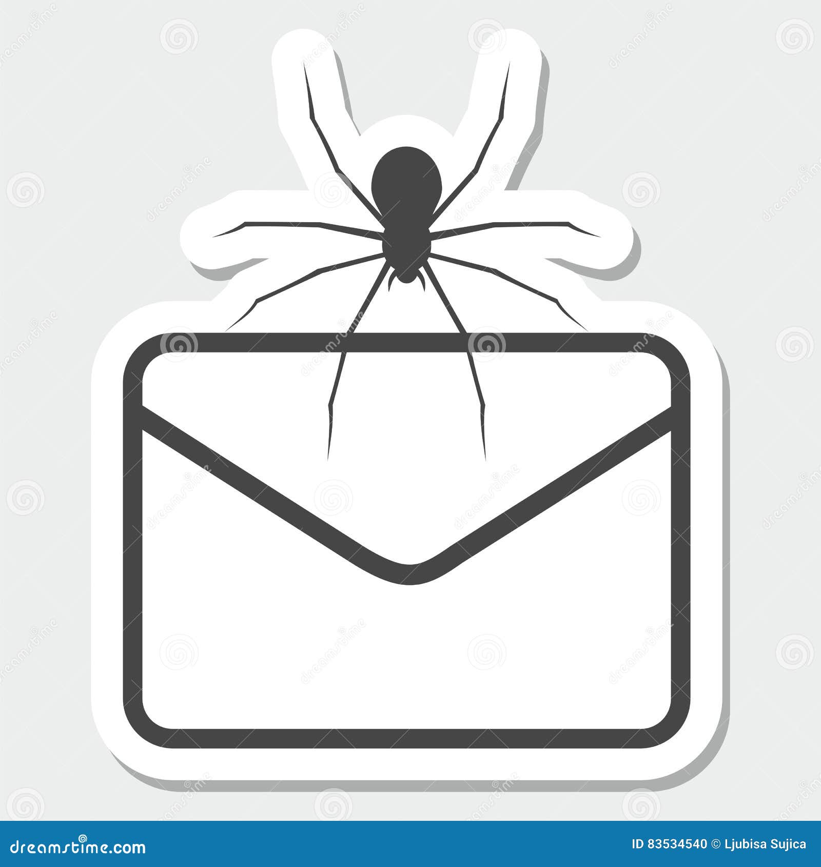 Spam Pink Letter with Spiders Stock Vector - Illustration of sign ...