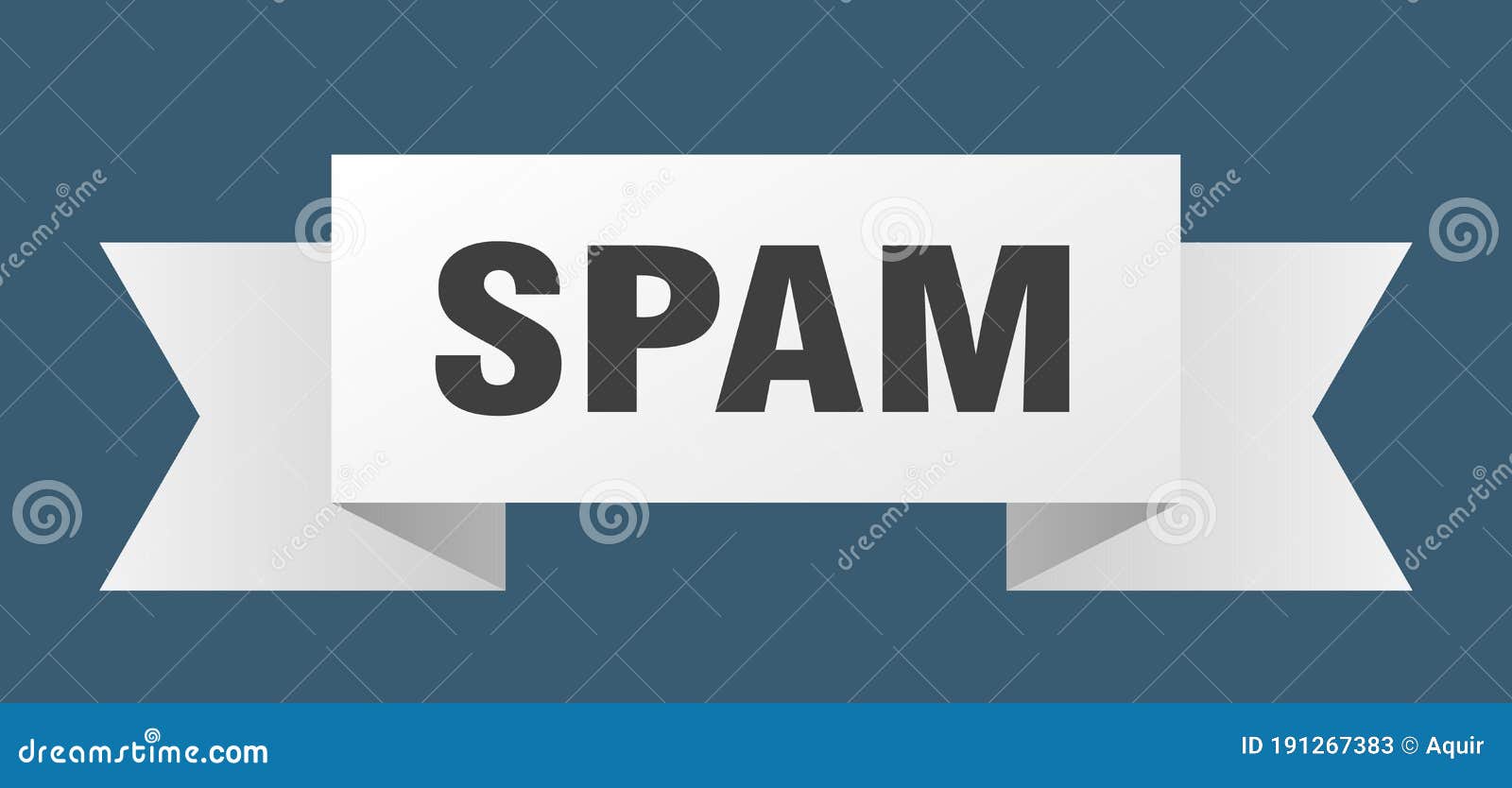 Spam ribbon. stock vector. Illustration of label, peeler - 191267383