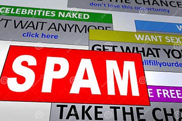 Spam Screen stock photo. Image of security, danger, hacker - 31500670